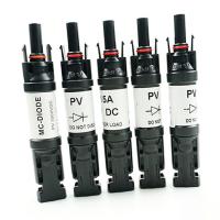 China 25A Solar Diode Connector IP67 for PV Systems DC1000V with 15A Current Rating and 20-Year Service Life for sale