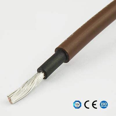 China H1Z2Z2-K 1x4mm2 Solar Cable XLPE 0.8mm Jacket 5.5mm OD for sale