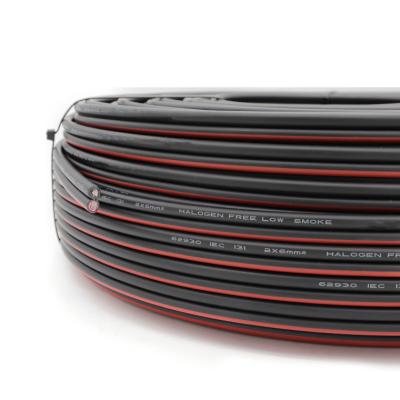 China 2x4mm2 Twin Core Solar Cable XLPE Insulated 100m Roll UV Resistant for sale