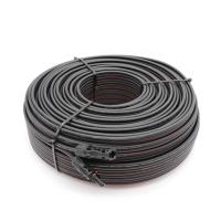 China 2x4mm2 Twin Core Solar Cable XLPE Sheath 100m Roll for sale