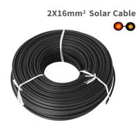 China 16mm 2 Core Solar Cable Tinned Copper -40°C to 90°C TUV Certified 1800V DC Photovoltaic Wire for sale