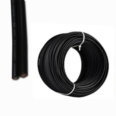 China 2 Core 10mm² Solar Cable PV1-F TUV Certified 25 Year UV Resistant DC 1800V AC 1000V for sale