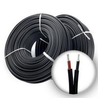 China 4mm Twin Core Solar Cable 100m Roll Tinned Copper XLPO Sheath for sale