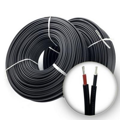 China 4mm Twin Core Solar Cable 100m Roll Tinned Copper XLPO Sheath for sale