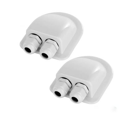 China Waterproof IP68 ABS Solar Cable Entry Box 6-12mm Double Gland for RV Boat Solar Panel Installation for sale