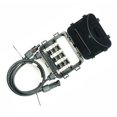 China Waterproof Solar PV Junction Box with 6 Diodes, 1000VDC Voltage, 13A Current, IP67 Rated for sale