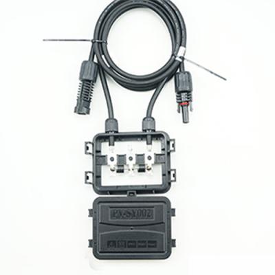 China 140W-250W PV Junction Box with 2 Diodes, 10A Rated Current, IP67 Waterproof for Poly Solar Panel for sale