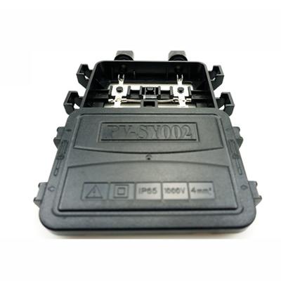 China IP67 Waterproof 1000VDC 10A Double Core Wire PV Junction Box for Solar Panels with TUV Certification for sale