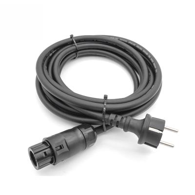 China IP68 Solar Power Cable with 25A Rating and 100% Copper Wire for Micro Inverter AC Connection for sale