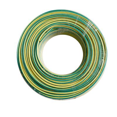 China 4mm² 12AWG Green Yellow Pure Copper Grounding Wire 100m Length for Solar RV Car Boat Battery Systems for sale