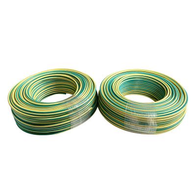 China 4mm² 12 AWG Green Yellow Pure Copper Grounding Cable 100m Roll CE Certified for Solar RV Automotive Marine Applications for sale