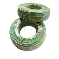 China Copper Core PVC Insulated Grounding Cable 4mm2 Green and Yellow 450/750V 100m/roll for sale