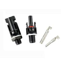China CE Certified UL94-V0 Heat Resistant 6mm2 Solar Panel Connectors with Copper Silver Plated Contacts for sale