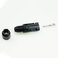 China Black Solar Panel Connectors with 6KV Test Voltage ≤5mΩ Contact Resistance and -40ºC~+125ºC Temperature Range for sale