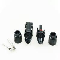 China TUV Certified Solar Panel Connectors with Low Contact Resistance Weather and UV Resistant for 14AWG 12AWG 10AWG Cable for sale