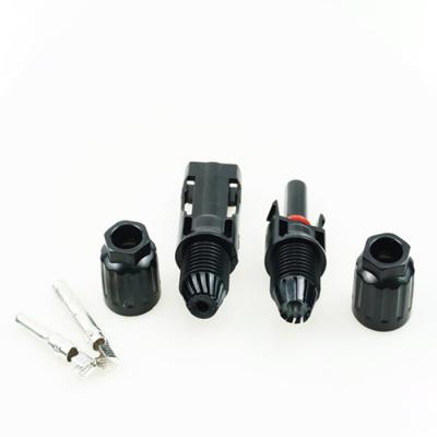 China TUV Certified Solar Panel Connectors with Low Contact Resistance Weather and UV Resistant for 14AWG 12AWG 10AWG Cable for sale