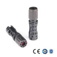 China Black Color PPO Solar Panel Connectors with Cromp Connection Copper Ag Plated Contact for Weather Resistant Solar PV Modules for sale