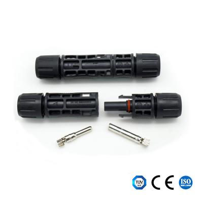 China 1500V DC IP67 Copper Tin Plated Solar Panel Connectors for Solar Energy System with Dustproof Design for sale