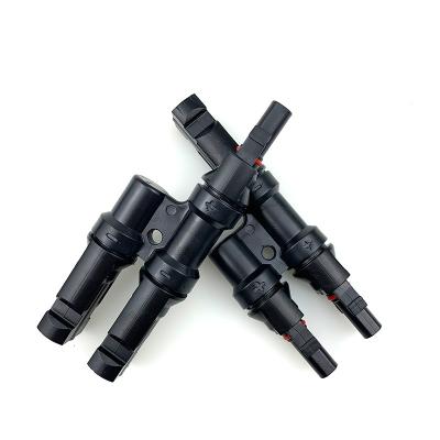 China IP67 Rated Copper Solar Branch Connector with 6000V Test Voltage and Wide Temperature Range for Power Stations for sale