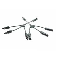 China Low Smoke Emission UV Resistant Halogen Free Solar Branch Connector with 4mm2 Solar Cable for sale