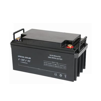 China 12V 65AH Lead Crystal Solar Battery for Efficient Renewable Energy Storage for sale