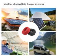 China Flame Retardant DC Solar Cable with 10 AWG Conductor Size and RoHS Compliance for Solar Power Generation for sale