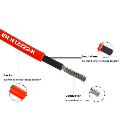 China Flame Retardant 1500V DC Solar Cable Waterproof Photovoltaic Direct Current Cable for Solar Energy Systems for sale