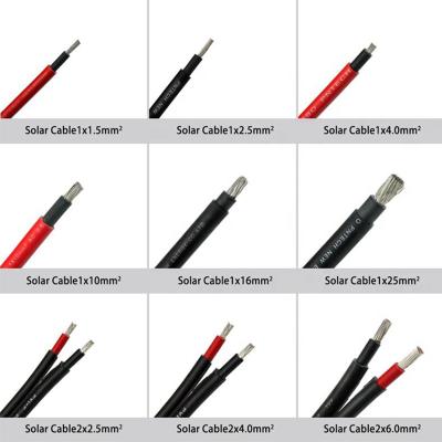 China 600 1000V Solar Direct Current Cable Rated Voltage 1500V Suitable for Photovoltaic Systems and Solar Power Applications for sale