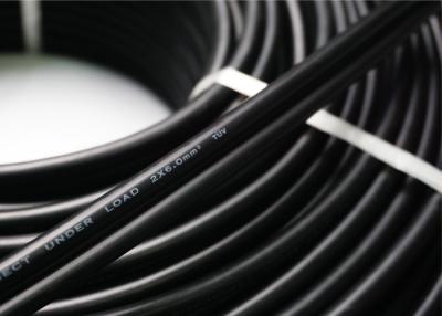 China Black Color DC Solar Cable 4mm2 1800V OD 12.5 / 6.0mm XLPE Jacket for sale