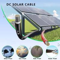China XLPE Insulated DC Solar Cable Black or Red Cable Color Black Red Solution for Solar Panel Wiring and DC Power Distribution for sale