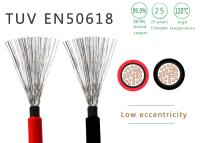 China Black Or Red Solar PV Cable Double Insulated 4mm² 600 / 1000V TUV Approved for sale