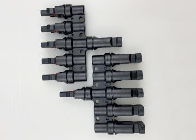 China Black 1 To 5 Solar Branch Connector 1000V DC Waterproof IP67 CE / ISO9001 for sale