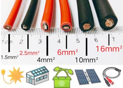 China Pv Panel DC Solar Cable Double Insulation With Stranded Tinned Copper Conductor for sale