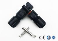 China Male / Female PC Solar Panel Connectors IP67 30A Rated Current Excellent Performance for sale