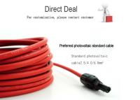 China Abrasion Resistance 1000VDC 4mm2 Solar Panel Extension Cable for sale