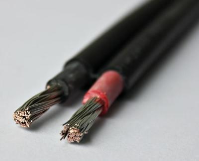 China XLPE Jacket Flat Twin Core Solar Cable 2.5mm² 1800V DC with Tinned Copper Conductor 41A Rating for sale