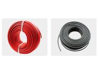 China Black 4 Sqmm Copper Core Solar Power Cable For Photovoltaic System for sale