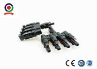 China T Type PV Branch Connector 4 to 1 - IP67 Waterproof, 30A 1000V DC for Solar Systems for sale