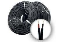 China 4mm² Twin Core Solar Cable with 55A Current Capacity and 12.5mm Diameter for Photovoltaic Systems for sale
