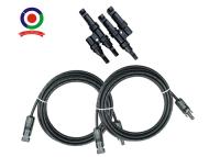China 1500vdc 30 Feet 10awg Solar Extension Cable Sunlight Resistant for sale