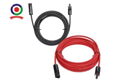 China Black Red Male Female Connector IP67 Ring Solar Extension Cable Set for sale