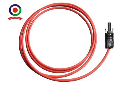 China Solar Panel 6/4/2.5mm2 PV Copper Wire With Connector Extension Cable 10/12/14AWG for sale