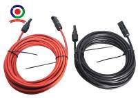 China 1 Pair Of 6mm2 10AWG Solar Extension Cable With Connector Wire For Solar Panel for sale