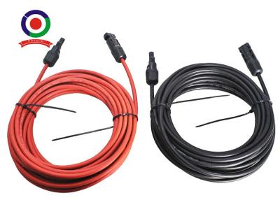 China 1 Pair Of 6mm2 10AWG Solar Extension Cable With Connector Wire For Solar Panel for sale