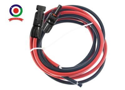 China 6mm Solar Extension Cable With Connector Good Abrasion Resistance Stable PV Wire for sale