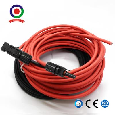 China Red 1800vdc 1 Pair 10 Feet 4mm Solar Pv Cable for sale