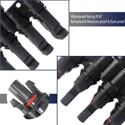 China M/4F And F/4M Solar Energy Panel T Branch Connectors Cable Coupler Combiner for sale