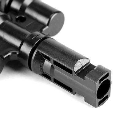 China T Branch PV Cable Coupler Combiner Connector Splitter Adapter M/FFFF And F/MMMM for sale