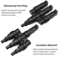 China IP67 30A 3 To 1 T Branch Solar PV Connectors MMMF FFFM For Photovoltaic System for sale