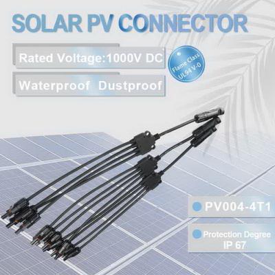 China 1T4 Y Branch M/FFFF F/MMMM Solar Panel Parallel Connectors for sale